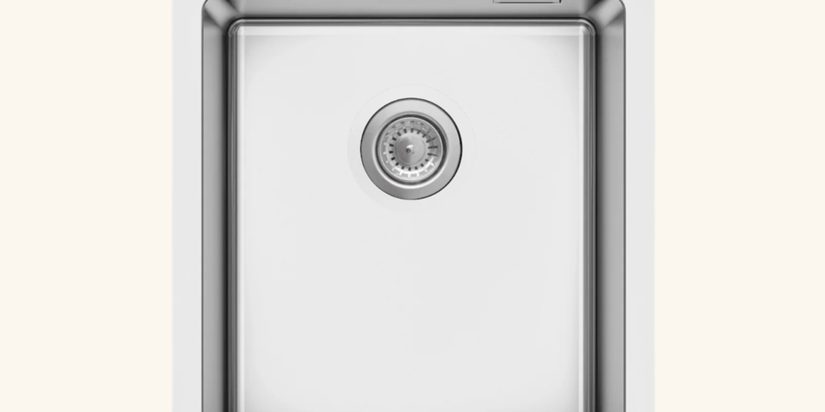 Evier inox Luisina JAVA 1 bac 390x505 • Cuisissimo