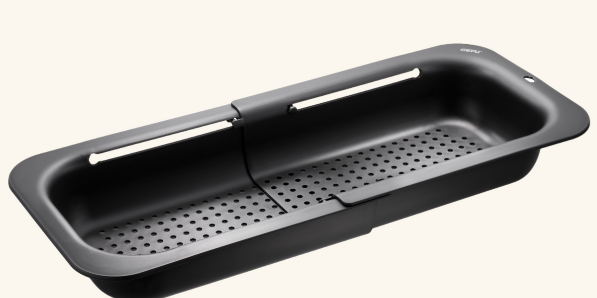 Passoire évier extensible noire – Pratique et élégante • Cuisissimo