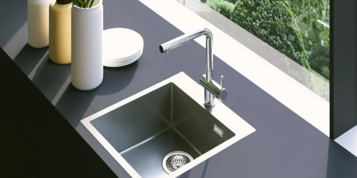 Evier inox Luisina JAVA 1 bac 550x505 • Cuisissimo