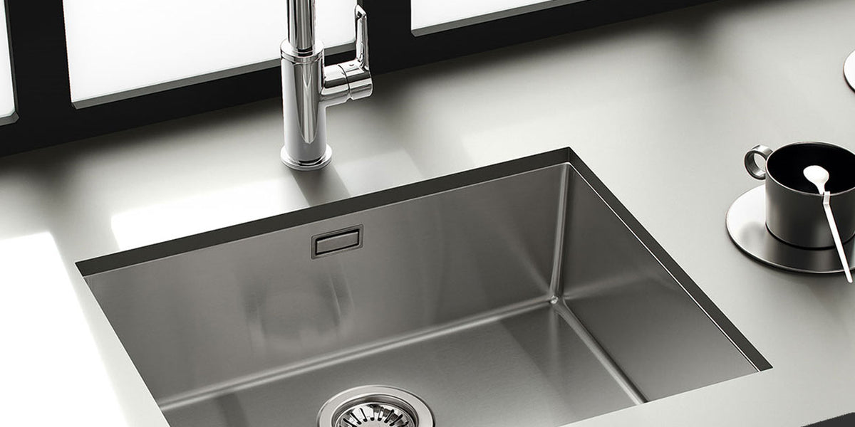 Evier inox lissesous plan - 1 Bac 52x40 - VIBRATO Luisina • Cuisissimo