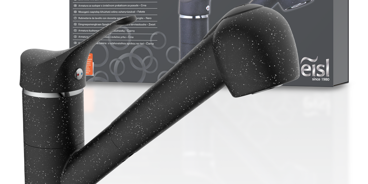 Robinet douchette noir GRANIT Eisl – Design affirmé • Cuisissimo