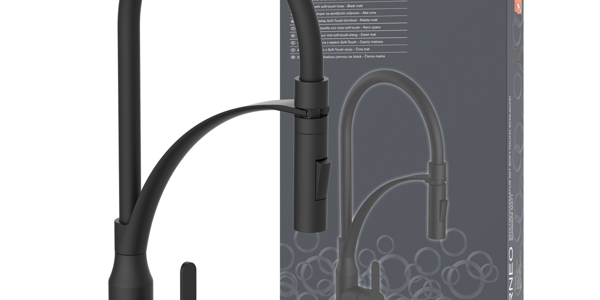 Robinet douchette noir CARNEO Eisl – Élégance mate • Cuisissimo